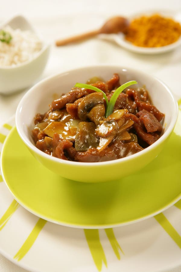 Spicy Chinese Beef Stew with Rice Stock Image - Image of east, oriental ...