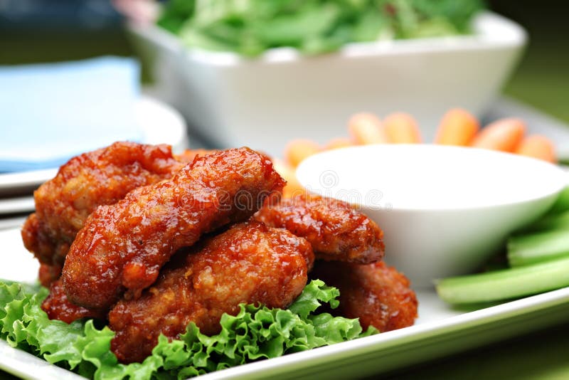 Chicken wings and drumlets stock photo. Image of barbecue - 7703320