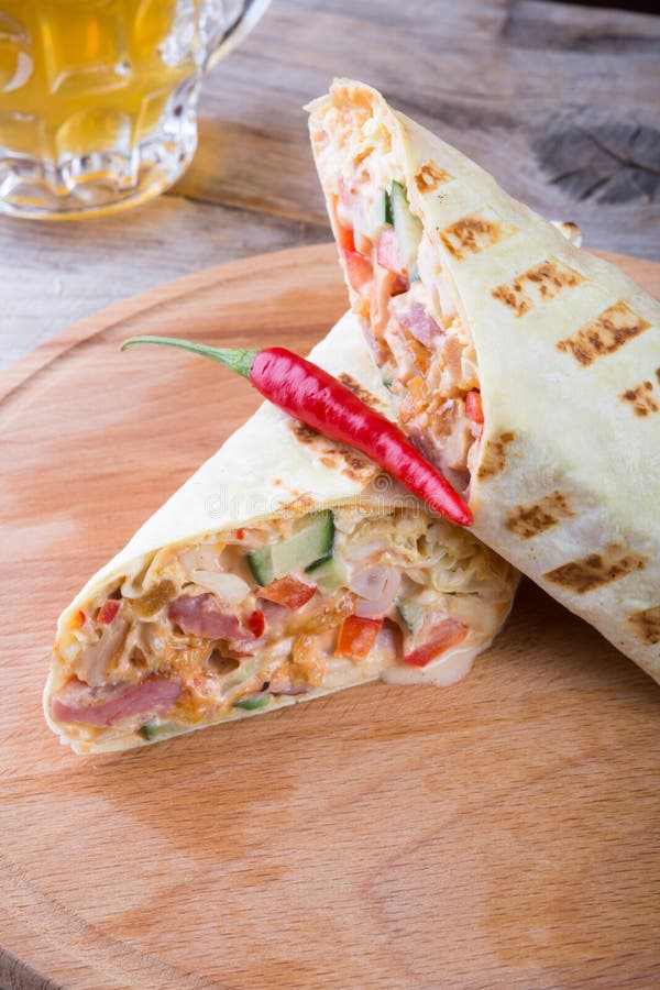 Spicy burrito rolls stock photo. Image of chili, mexican - 85035196