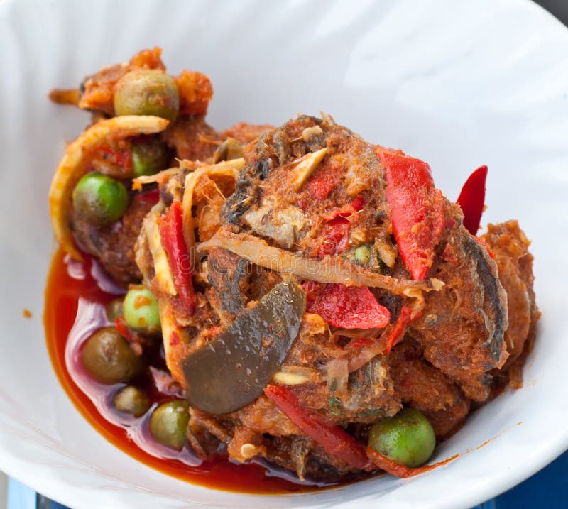 Spicy catfish stock image. Image of cooked, bowl, white - 21500985