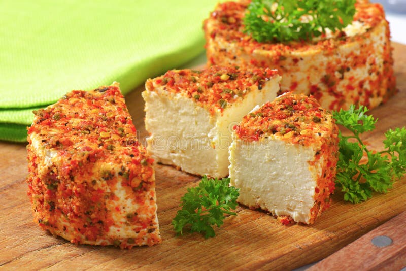 Spicy cheese stock image. Image of soft, food, closeup - 58188897