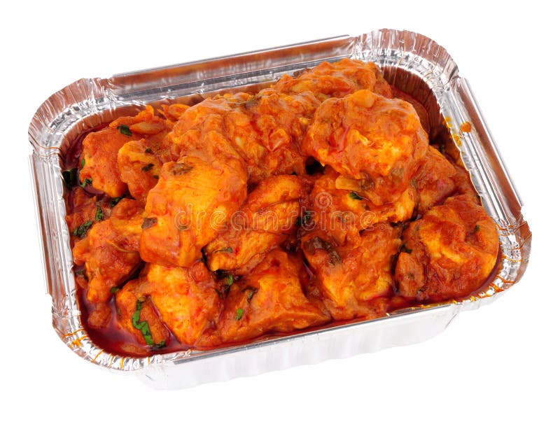 Spicy Chicken Curry Take Away Stock Image - Image of time, indian ...