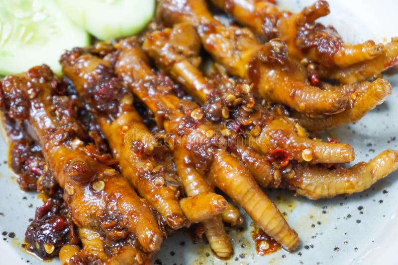 Spicy Chicken Feet Chinese Food Stock Image - Image of feet, food ...