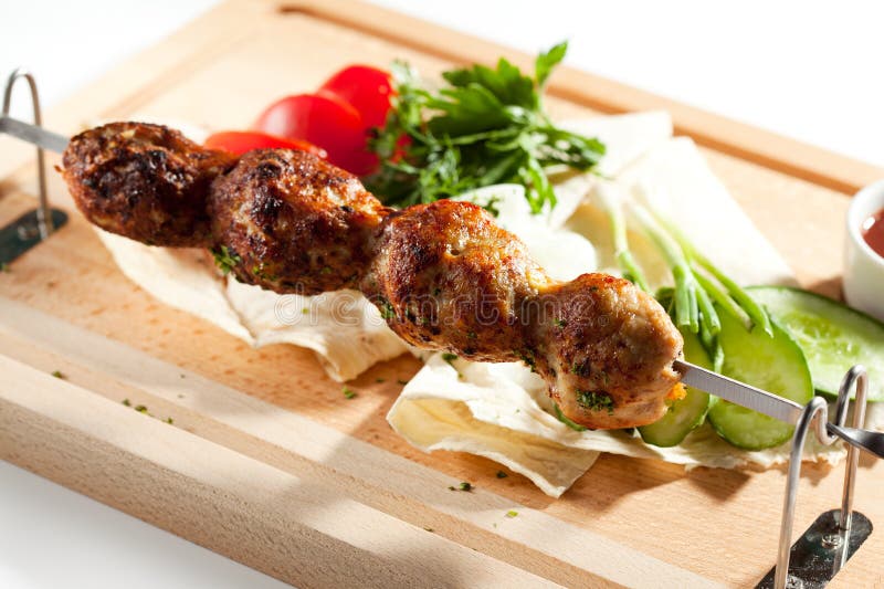 Spicy Chicken Kebab stock photo. Image of lamb, chicken - 72541850