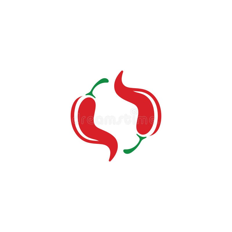 Spicy Chili Logo Vector, Red Pepper Logo Icon Template Stock Vector ...