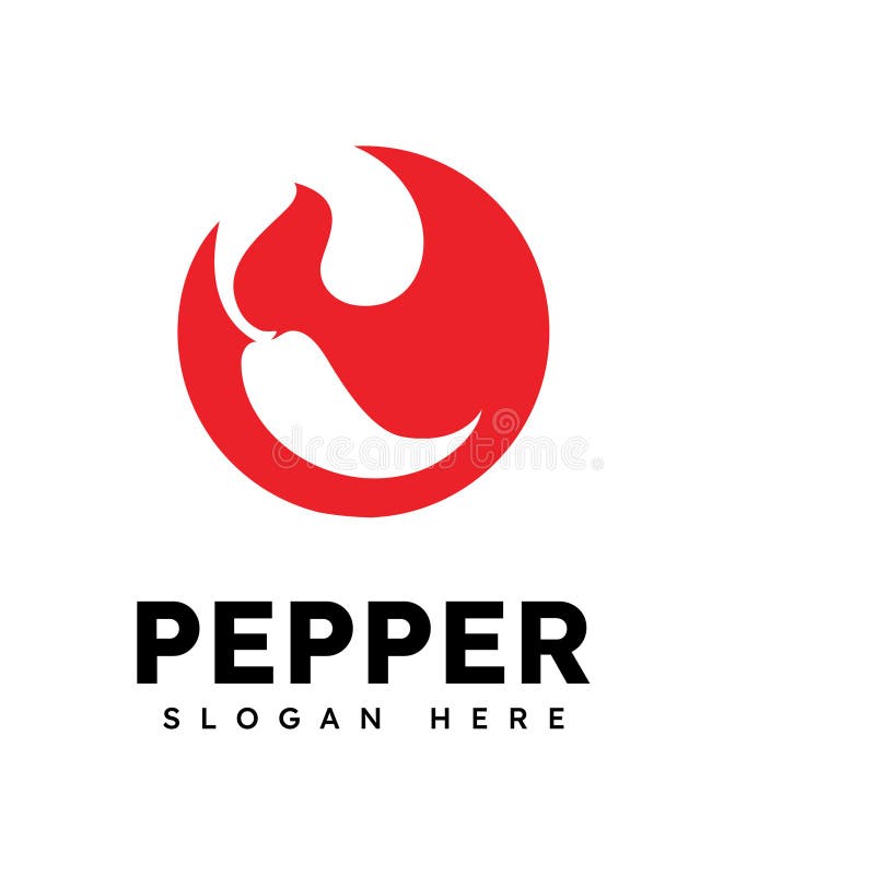 Spicy Chili Logo Vector, Red Pepper Logo Icon Template Stock Vector ...