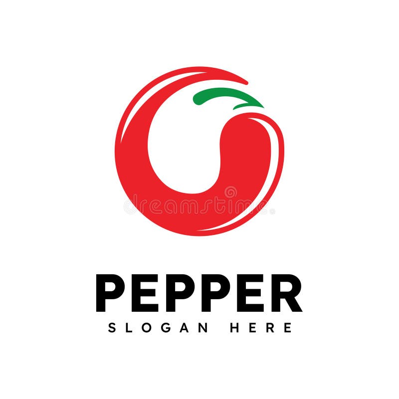 Spicy Chili Logo Vector, Red Pepper Logo Icon Template Stock Vector ...