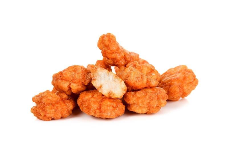 Spicy Chilli Rice Crackers, Isolated Stock Image - Image of orange ...