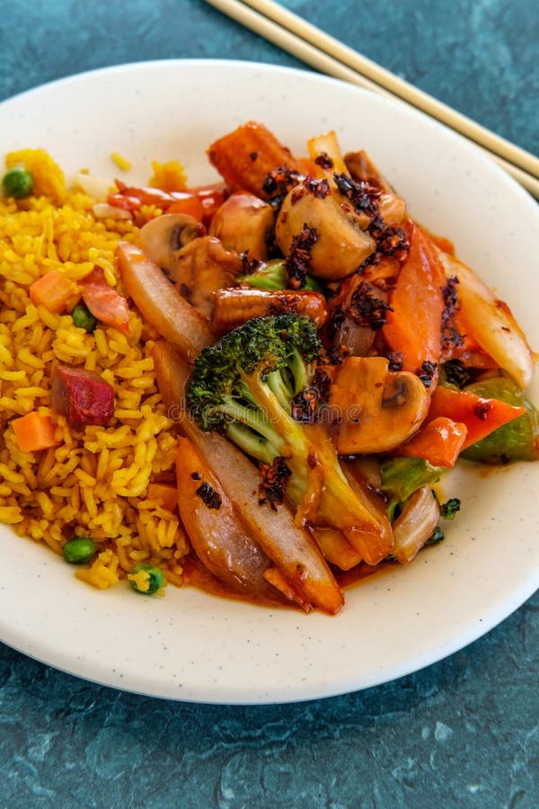 Spicy Chinese Sauteed Vegetables Stock Photo - Image of corn, dinner ...