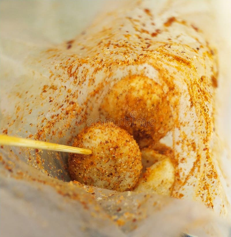 Spicy Cimol Hot Indonesian Food Stock Photo - Image of indonesian ...