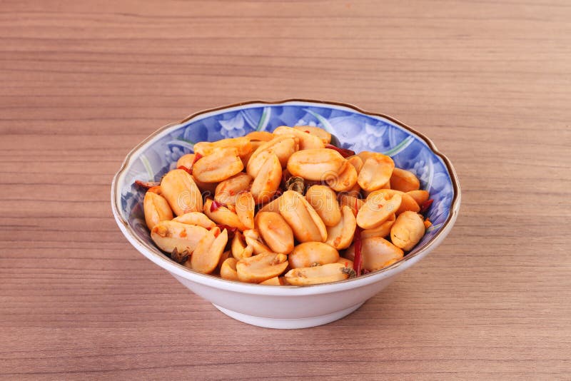 Spicy coated peanuts stock photo. Image of food, groundnut - 107781110