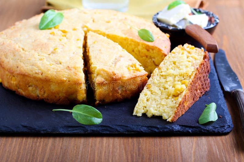 Spicy cornbread stock image. Image of sweet, lunch, slice - 50808583