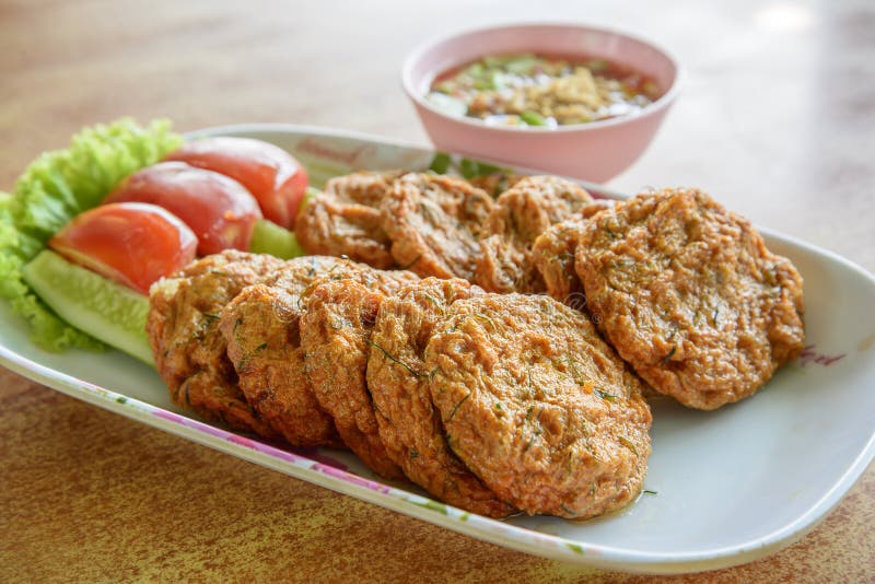 Spicy Curry Fried Fish Patty Stock Photo - Image of cooked, fish: 56118568