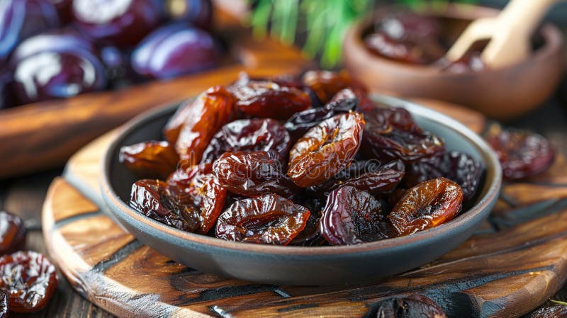 Spicy Dried Plums, a Delicious Snack Stock Illustration - Illustration ...