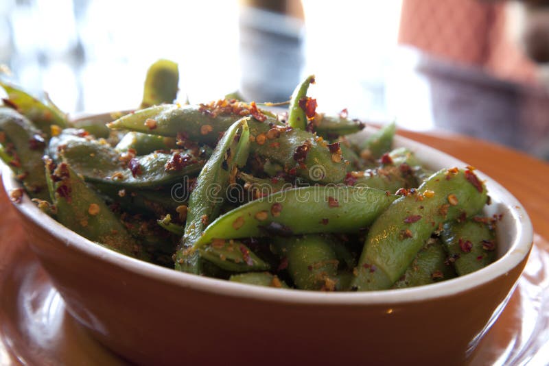 Spicy edamame stock photo. Image of japanese, oriental - 59418276