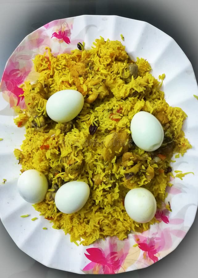 Chicken Biryani Eggs Indian Restaurant Stock Photos - Free & Royalty ...