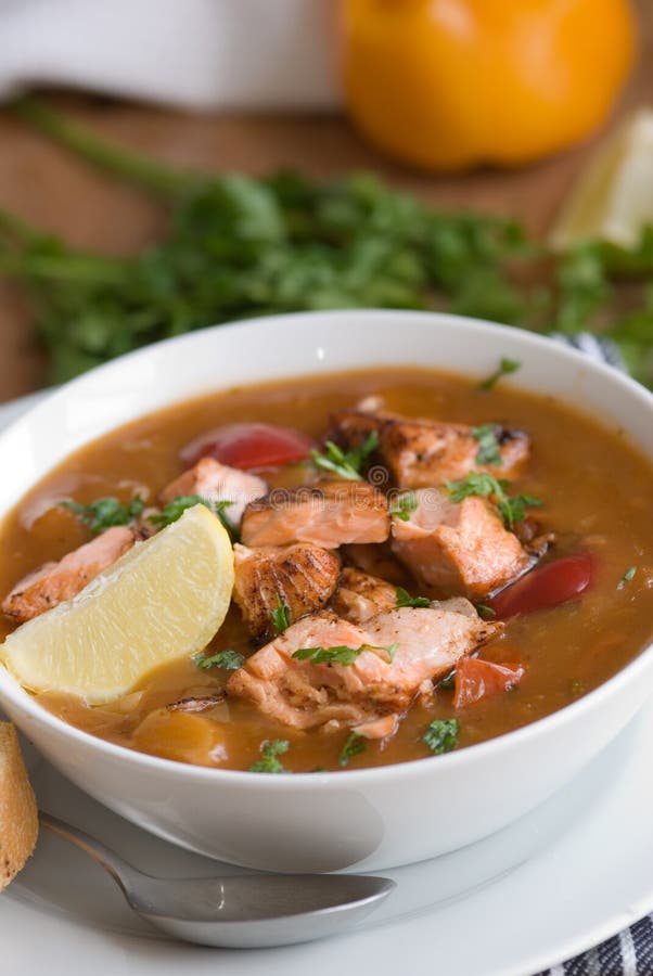 Spicy fish stew stock image. Image of dinner, thick, fish - 13739409