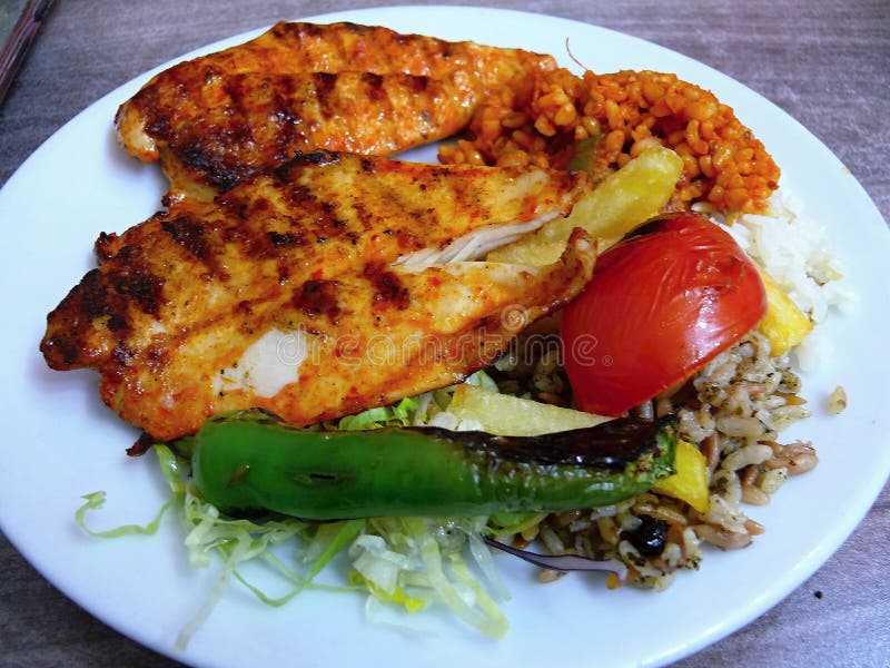 Spicy Fried Chicken at a Cafe Stock Photo - Image of cafe, lunch: 70392018