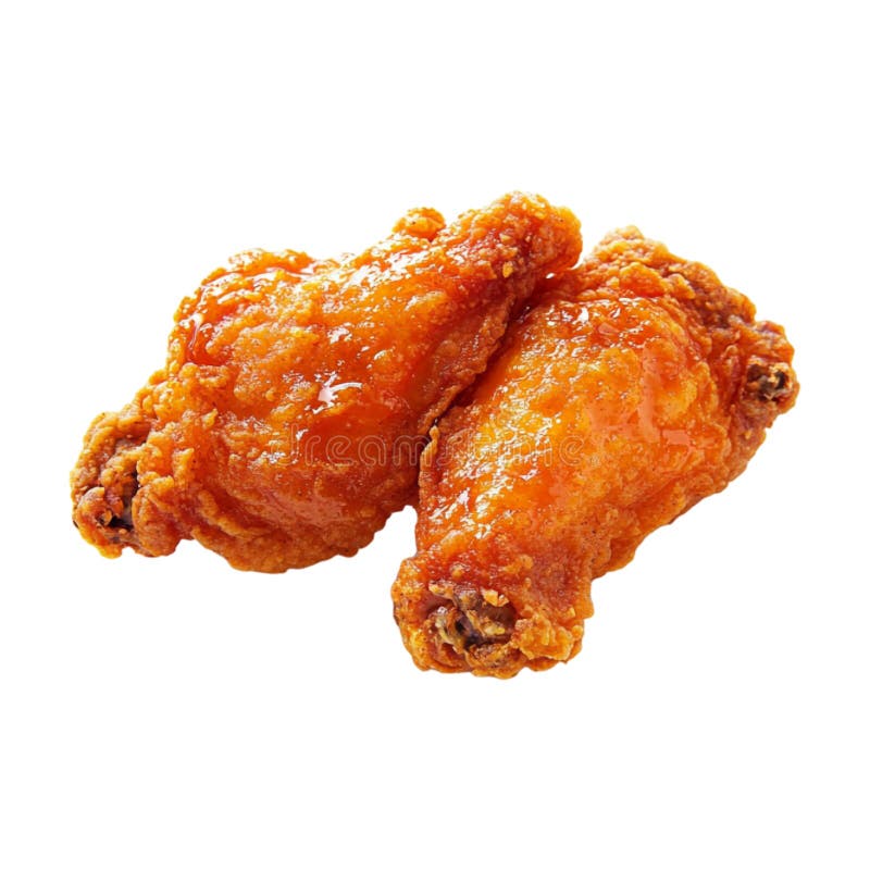 Spicy Fried Chicken Wings on Transparent Background - Ai Generated ...