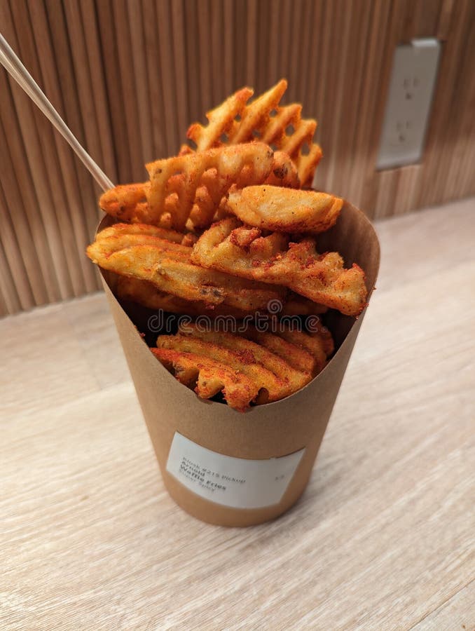 Spicy fries waffle tasty stock photo. Image of spicy - 272724910