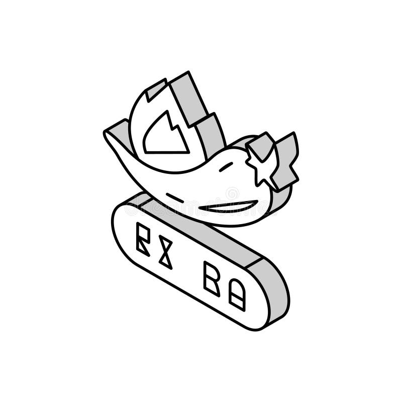 Spicy Level Extra Isometric Icon Vector Illustration Stock Vector ...