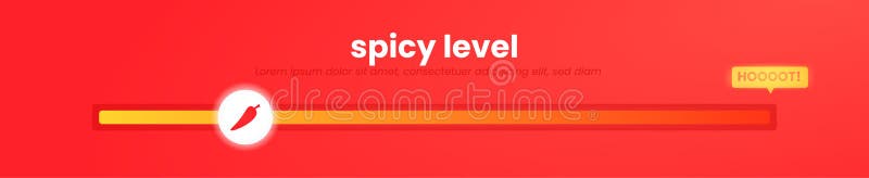 Spicy Level Loading Bar. Vector Design Template Stock Vector ...