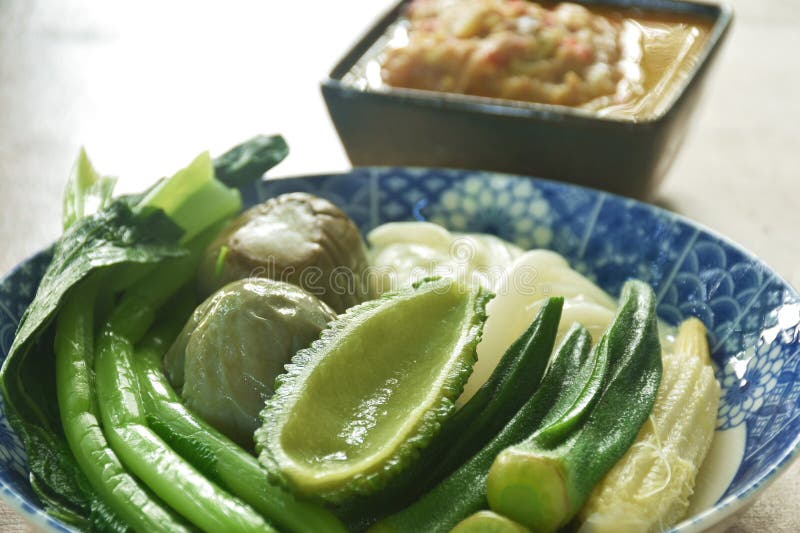 Spicy Mashed Mackerel Chili Paste Sauce Eat Couple with Boiled ...