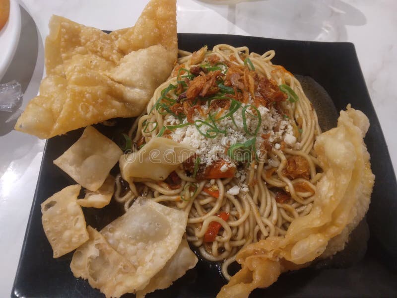 Spicy noodle stock image. Image of noodle, crispy, tasty - 262150777