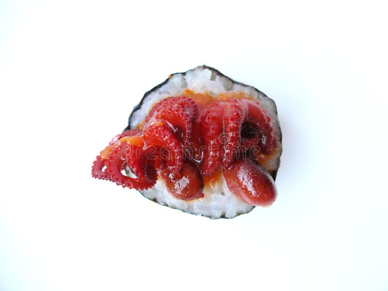 Spicy Octopus And X28takoand X29 Sushi Roll Stock Image Image Of Japanese Fresh 86616943