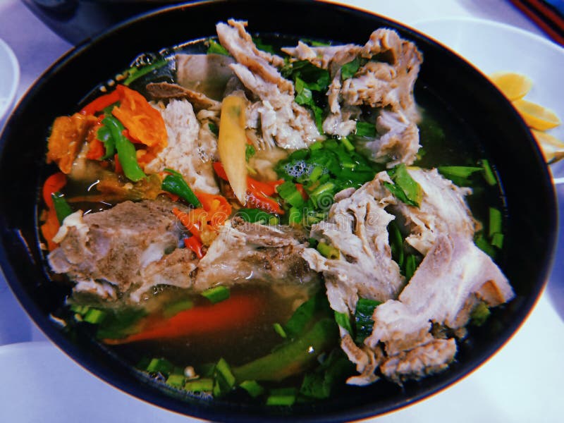 Spicy Pork Soup & X28;Leng Zab& X29; Stock Photo - Image of spicy, leng ...