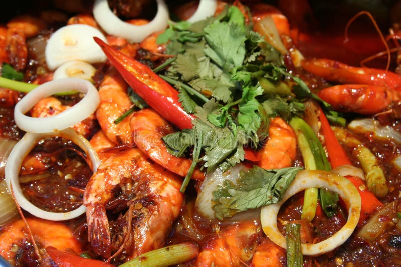 Fragrant King Prawn Hot Pot Stock Image - Image of food, oriental: 382971