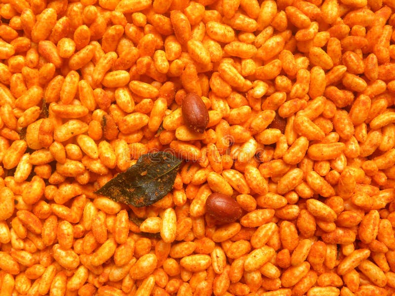 Spicy puffed rice stock photo. Image of indian, crunchy - 187608814
