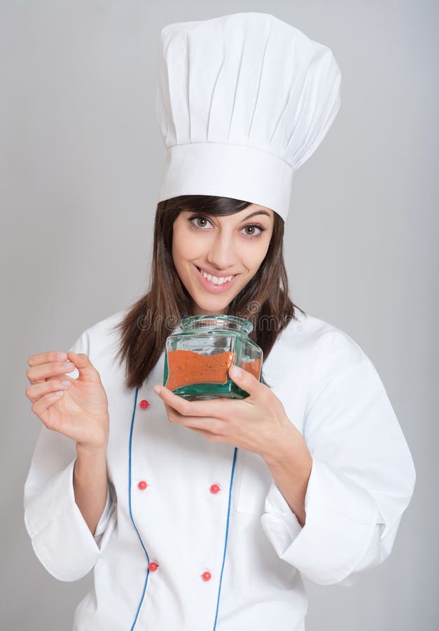 Spicy recipe stock image. Image of female, profession - 41087717