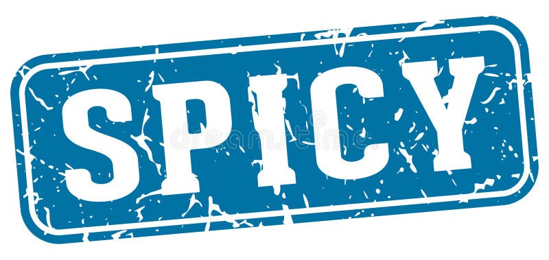 Spicy Rectangular Sign. Spicy Stamp Stock Vector - Illustration of ...