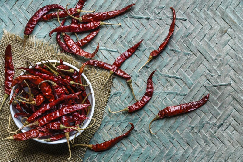 Spicy Red Chilli Powder with Super Chilli Background Stock Photo ...