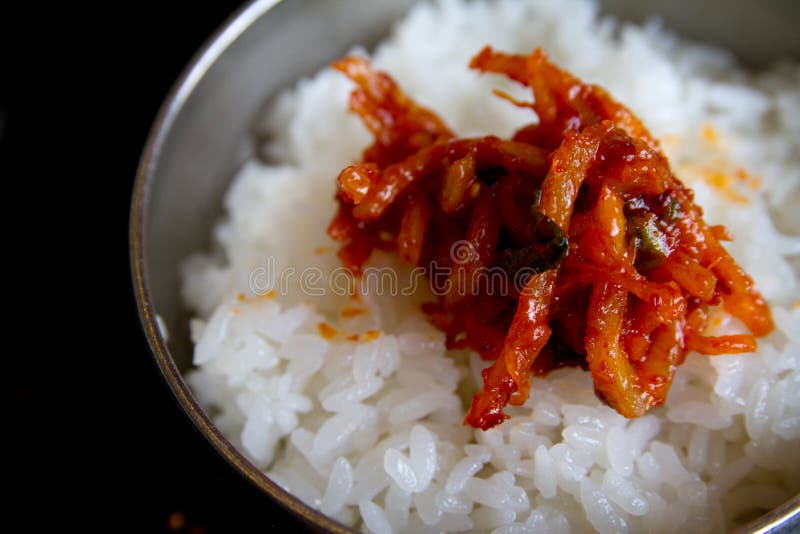Spicy Rice Toppings stock image. Image of chinese, olive - 12655011
