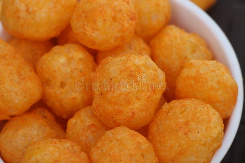 Spicy Round Red Peppers Stuffed with Cheese Stock Image - Image of ...