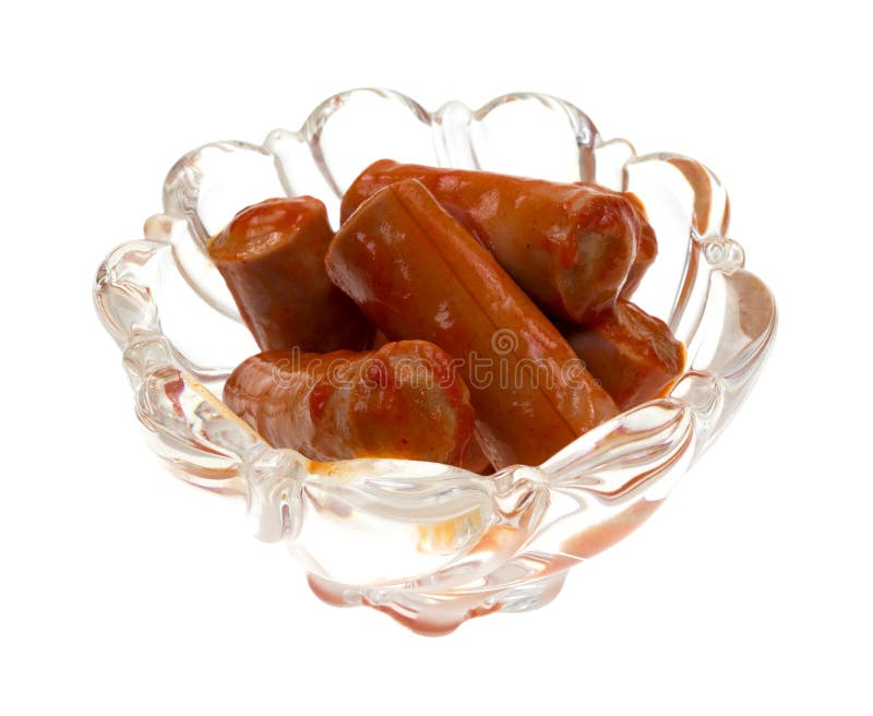 Spicy Sausages in Bowl Side View Stock Image - Image of seasoned ...
