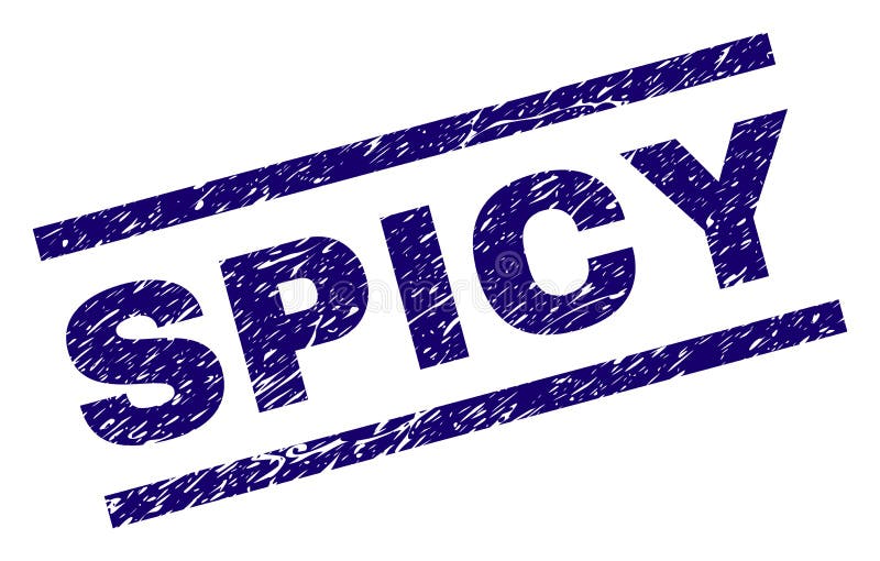 Scratched Textured SPICY Stamp Seal Stock Vector - Illustration of ...
