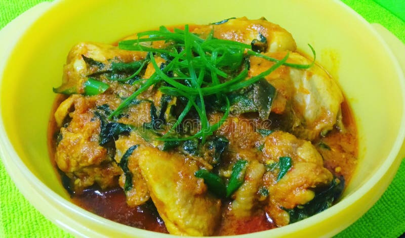 Spicy Seasoned Chicken or Woku Chicken Stock Image - Image of seasoned ...