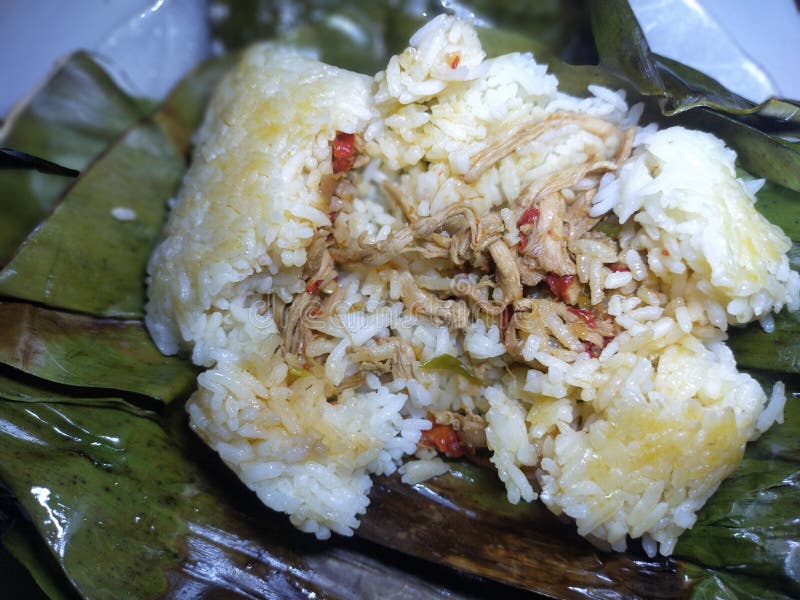 Spicy Shredded Chicken Grilled Rice Stock Photo - Image of grilled ...