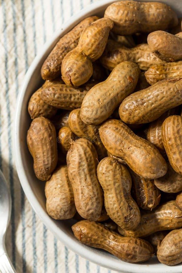 Spicy Southern Cajun Boiled Peanuts Stock Image - Image of crispy, salt ...