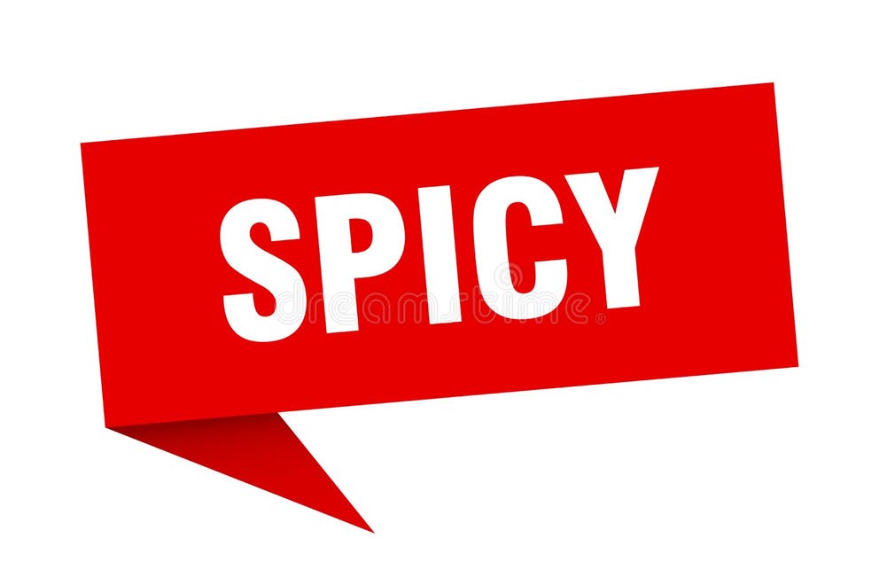 Spicy speech bubble. stock vector. Illustration of isolated - 154054631