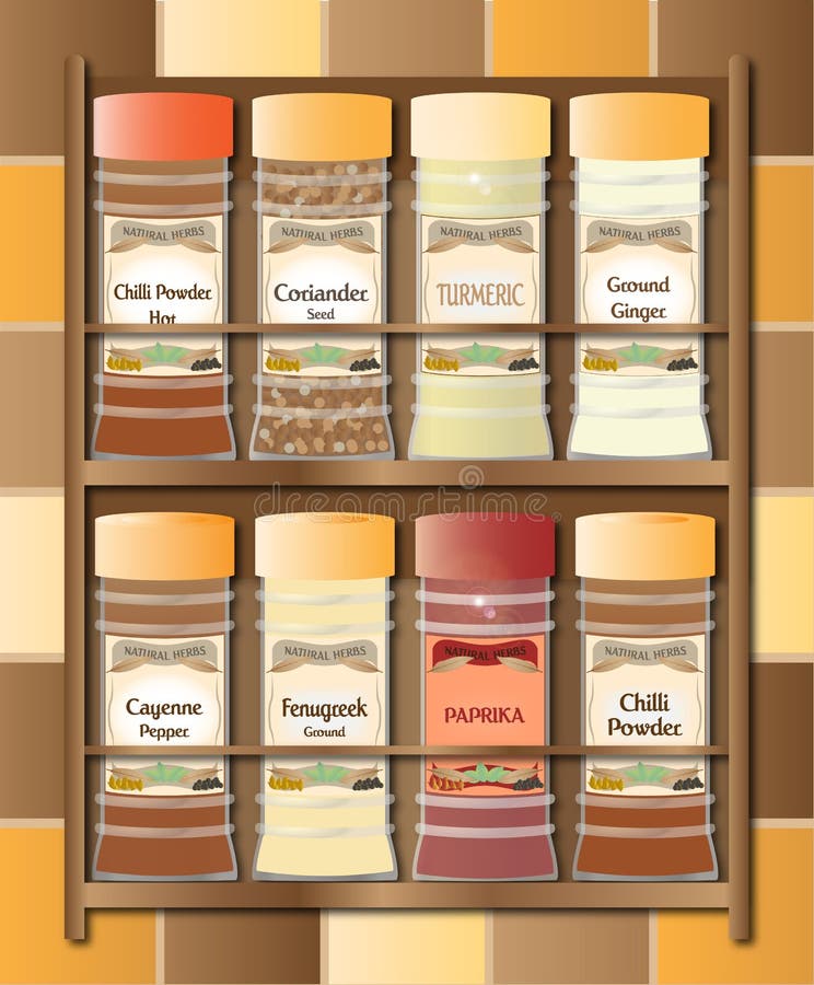 Spices Rack Stock Illustrations – 143 Spices Rack Stock Illustrations ...
