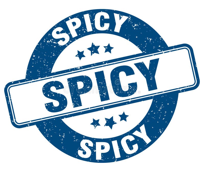 Spicy Stamp. Spicy Label. Round Grunge Sign Stock Vector - Illustration ...