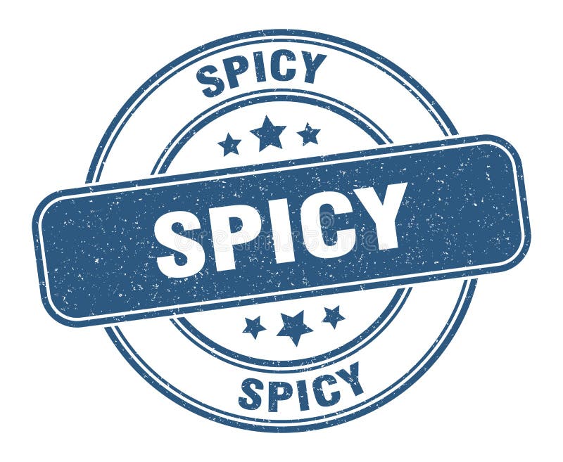 Spicy Stamp. Spicy Round Grunge Sign. Stock Vector - Illustration of ...