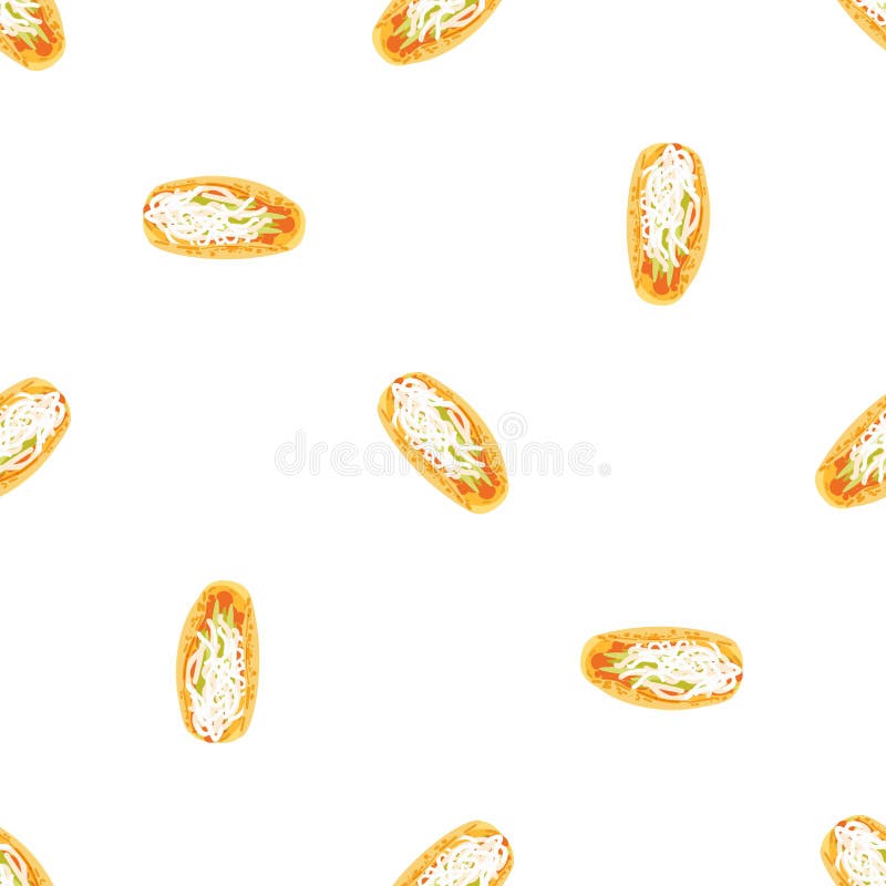 Spicy Taco Pattern Seamless Vector Stock Vector - Illustration of ...