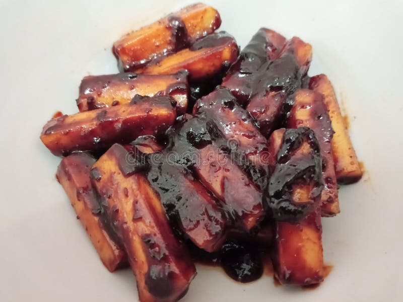 Spicy Toppoki Using Indonesian Black Pepper Stock Image - Image of food ...