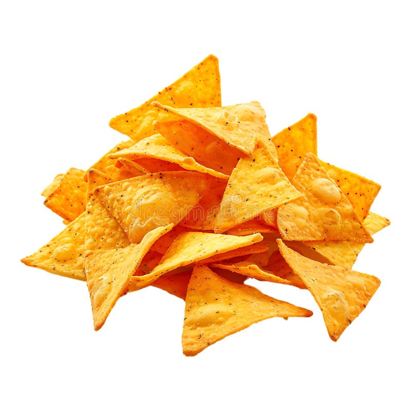 Spicy Triangular Chips on Transparent Background - Ai Generated Stock ...