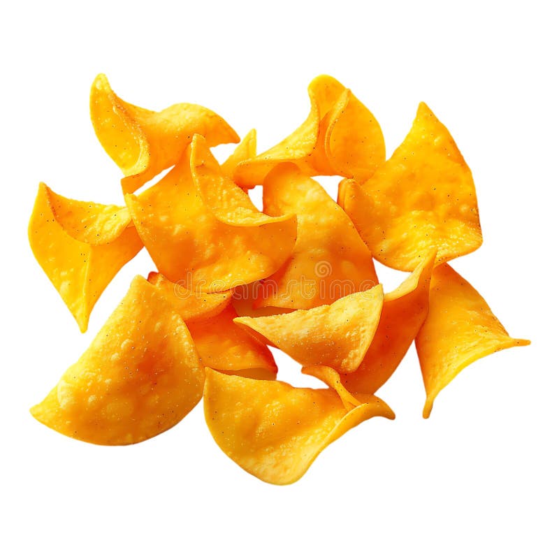 Spicy Triangular Chips on Transparent Background - Ai Generated Stock ...